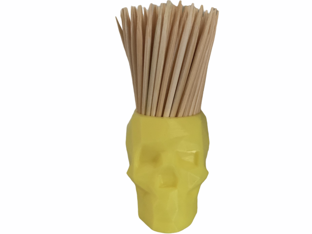 Geometric Skull Toothpick Holder