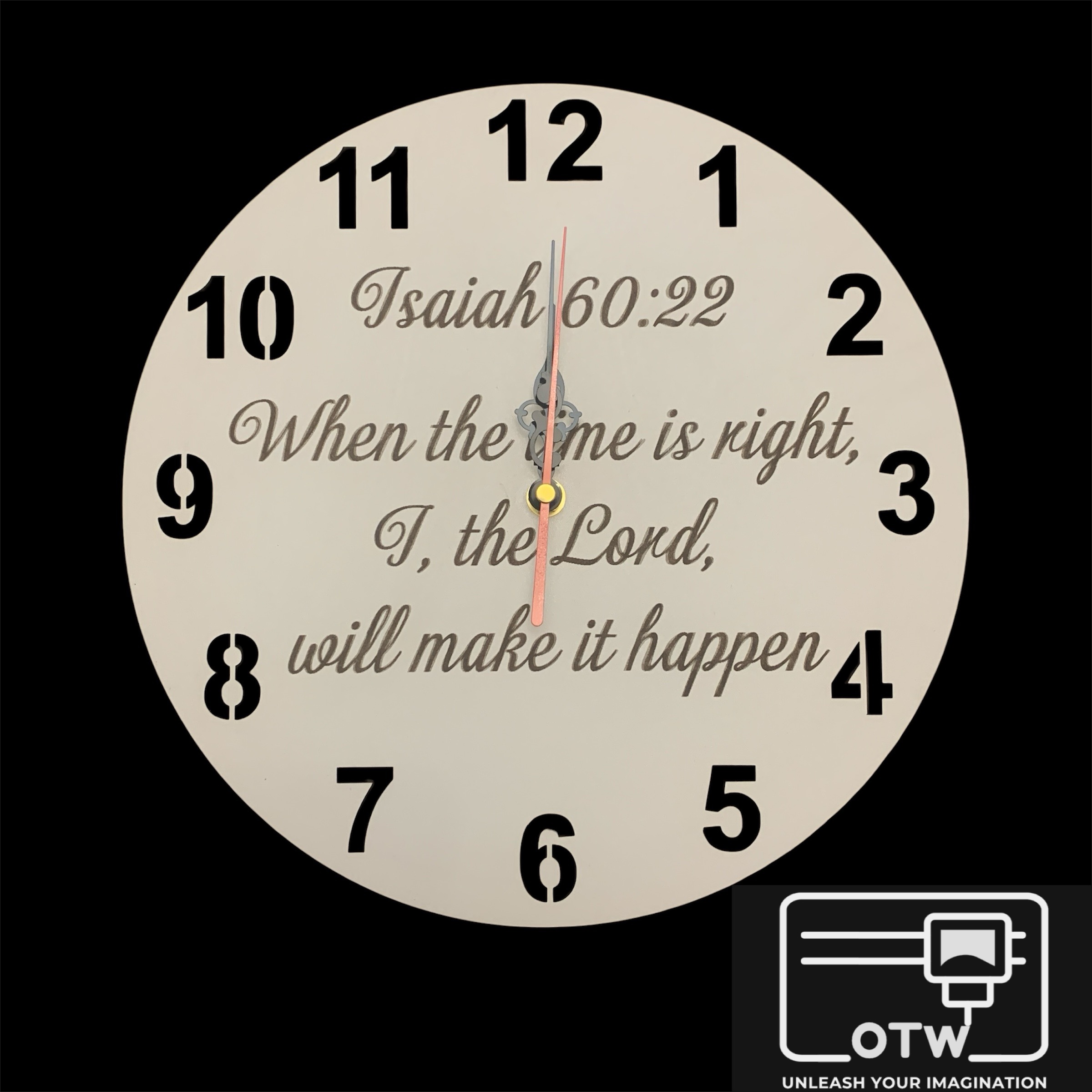 30cm Isaiah 60:22 Wall Clock