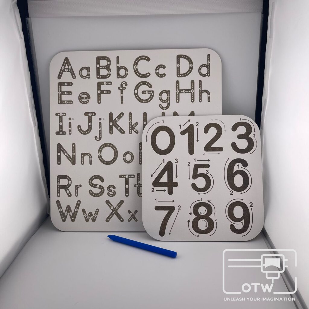 Alphabet & Numbers Trace Boards - One Time Wonders